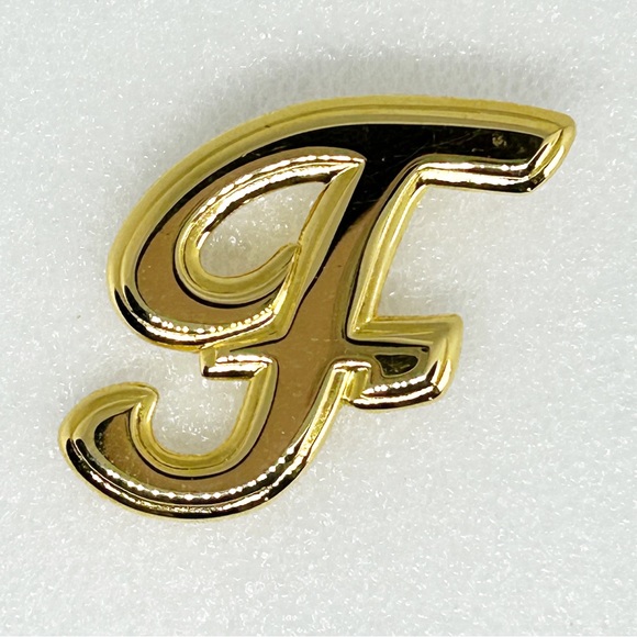 Vintage | Jewelry | Vintage Monogram Initial Letter F Brooch | Poshmark